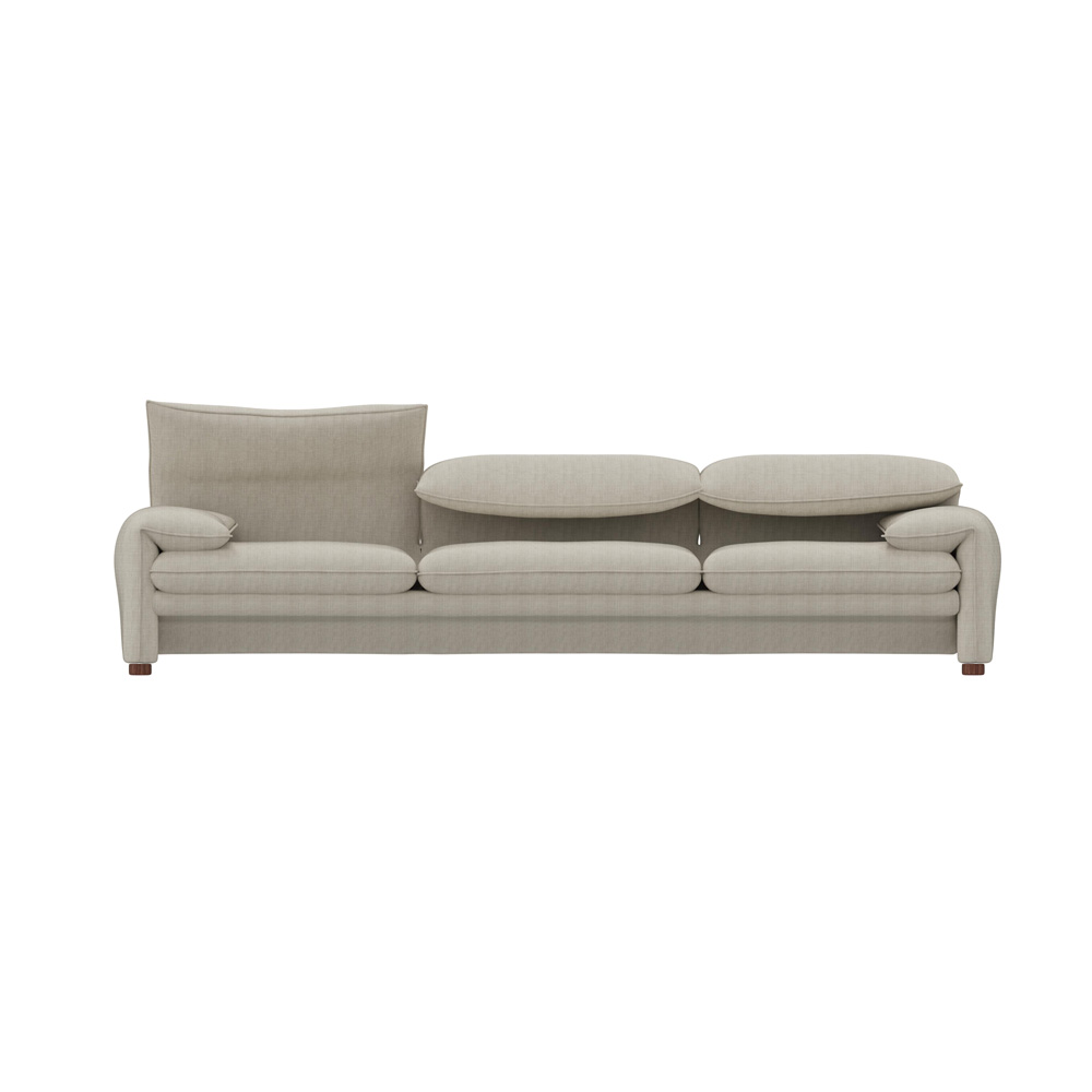 Cassina Maralunga 40 Maxi Sofa (Tensing Perla) By Magistretti
